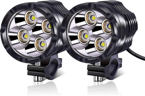 Amazon CHELHEAD LED作業灯 小型 3インチ ホワイト 50w バイク LEDフォグランプ 広角狹角一体型 車補助灯 高輝