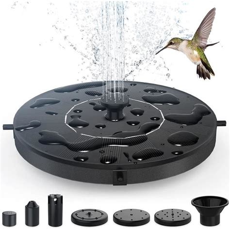 Fontaine Solaire Exterieure De Jardin 1 4 W Pompe D Eacute Tang
