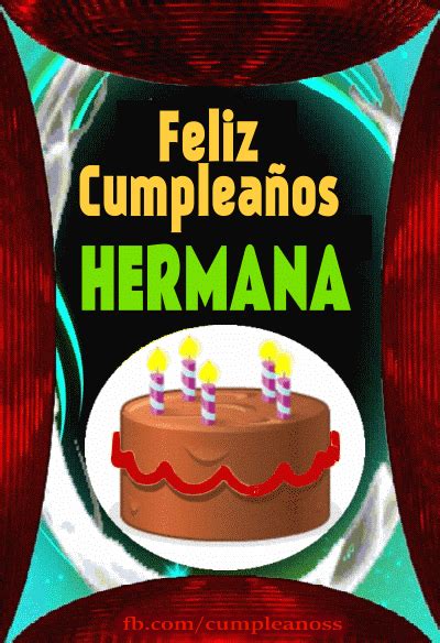 Feliz CUMPLEAÑOS Hermana hbday art es