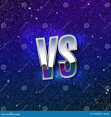 Versus VS Logo Battle Headline Template Sparkling Lightning Design