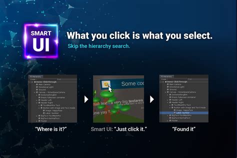 smart ui selection for unity gui tools unity asset store