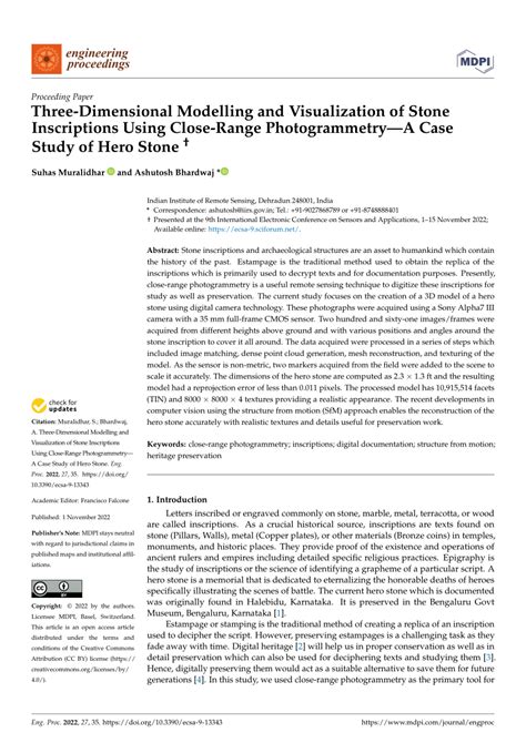 PDF Three Dimensional Modelling And Visualization Of Stone