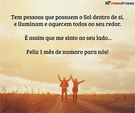 Mensagens de 1 mês de Namoro O amor está no ar