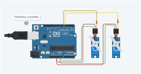 controlling 2 servo motors using arduino board with code multiple servo motor controlling with