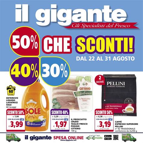 Volantino Il Gigante 22 08 31 08 2022 Rabato