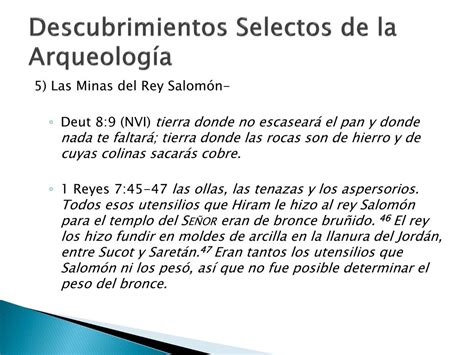 PPT Conociendo Su Biblia 8 LA ARQUEOLOGIA Y LA BIBLIA PowerPoint