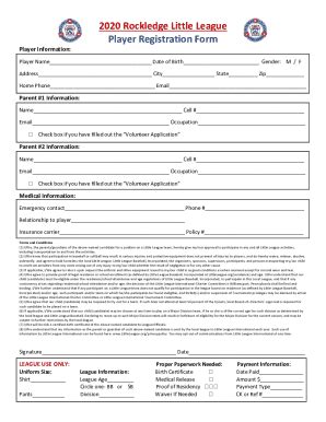 Fillable Online Youth Football Registration Form Fill Online