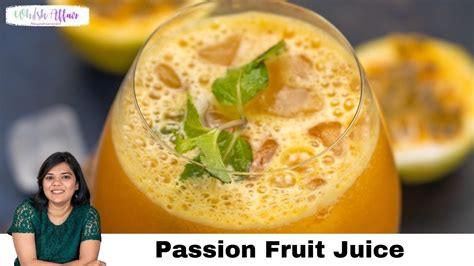 Homemade Passion Fruit Juice Recipe Youtube
