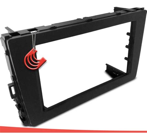 Moldura Painel 1 E 2 Din Multimidia Dvd Mp5 Polo 2020 Preto Frete grátis