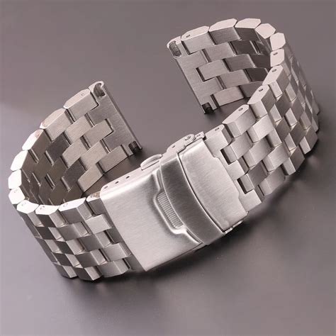 Bracelet De Montre En Acier Inoxydable Pour Hommes Et Femmes 18mm 20mm
