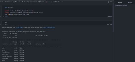 running stata code from vscode · issue 397 · kylebarron stata kernel · github
