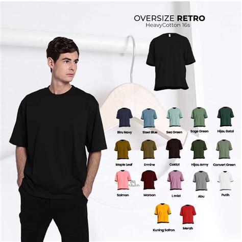 Jual Jipclo Kaos Polos Oversize 16S Over Size Oversized Baju Atasan