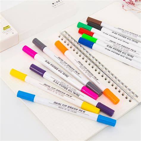 Dual Tips Permanente Alcohol Inkt Marker Pennen Ar Grandado