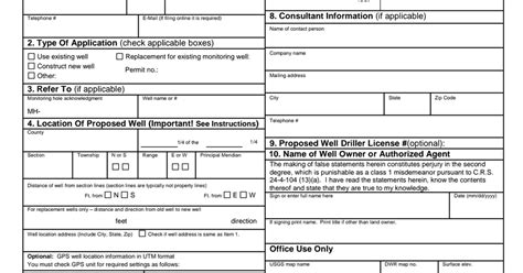 GWS 46 Monitoring Observation Water Well Permit Application Pdf