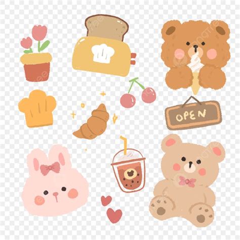 Cute Korean Bear Stickers