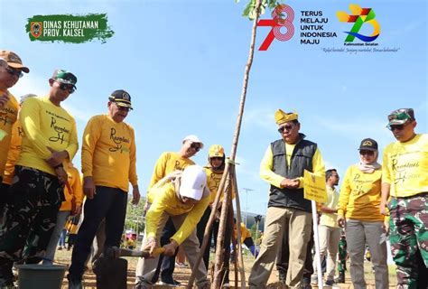 Hari Jadi Kalsel Ke 73 Paman Birin Dan Dishut Gandeng PT Angkasa Pura
