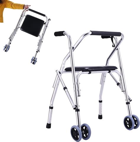 Andadera Ortopédica Antiderrapante Rollator Plegable Sencilla con