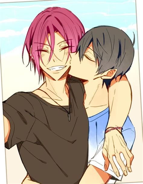 Rin x Haru by くろか on pixiv Best anime shows Anime Anime shows
