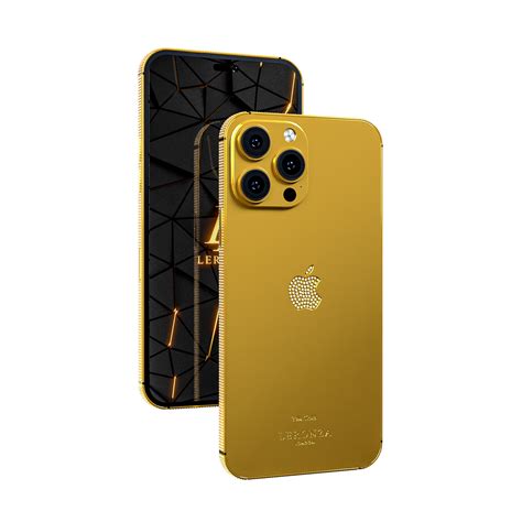 Gold Brilliance Crystals IPhone 14 Pro Max Leronza