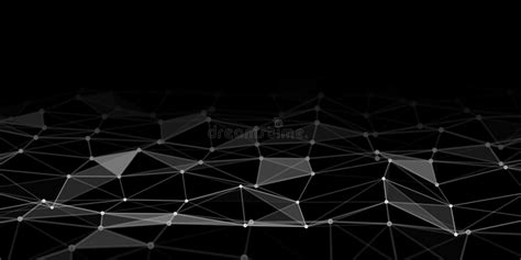Fundo Abstrato Da Tecnologia Pontos E Linhas De Conex O Conceito Da