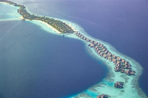 Fantástica paisagem aérea resort tropical de luxo ou hotel villas