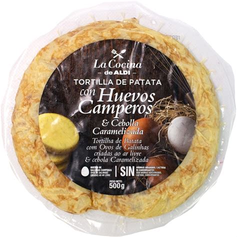 LA COCINA DE ALDI TORTILLA DE PATATA CON HUEVOS CAMPEROS Y CEBOLLA