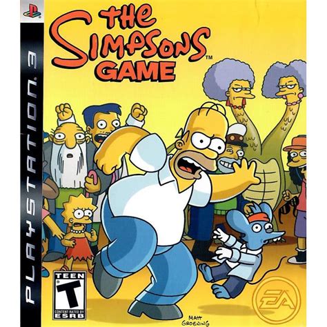 The Simpsons Game Ps3 1 Detalhe Jogo Mídia Física Arena