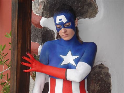 Capitan America Bodypaint By NiliaStyle On DeviantArt