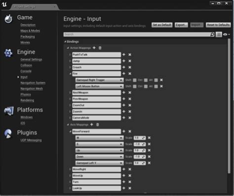 Input Action And Axis Mappings In UE4 Unreal Engine
