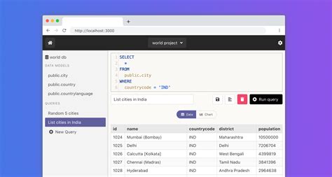 A Golang Based In Browser Database Ide Cli On Your Dev Knowledge