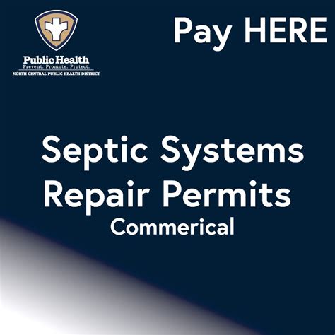 Septic Systems Commercial Repair Permits SF North Central Public Health