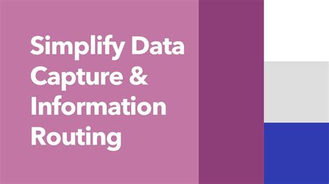 how can digital forms simplify data capture and information routing youtube