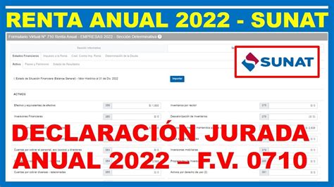 Declaracion Anual 2022 Sunat Image To U