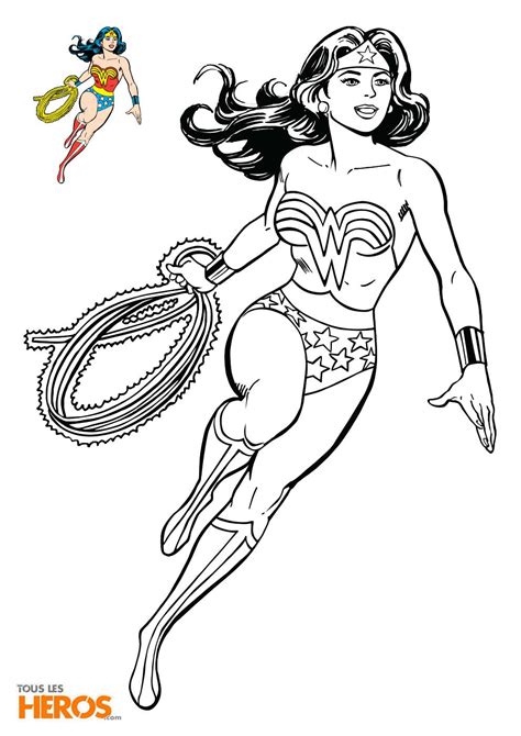 Pratique Coloriage Wonderwoman Collection Coloriage