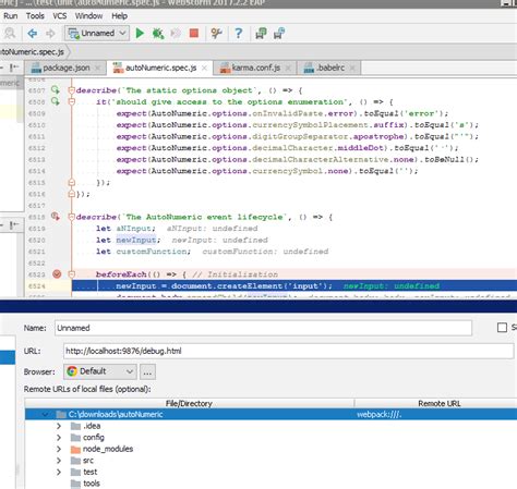 How To Debug ES6 Jasmine Tests And Set Breakpoints From PhpStorm