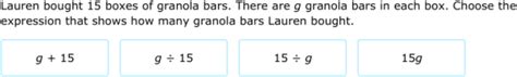 ixl write variable expressions word problems year 5 maths practice