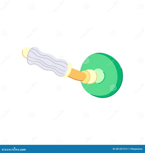 Home Door Handle Cartoon Vector Illustration Stock Vector