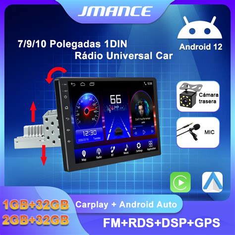 7 9 10 Polegada 1din universal rádio do carro android 12 tela de toque