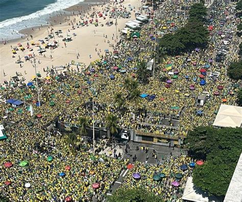 levantamentos apontam estimativa de público em manifestação veja