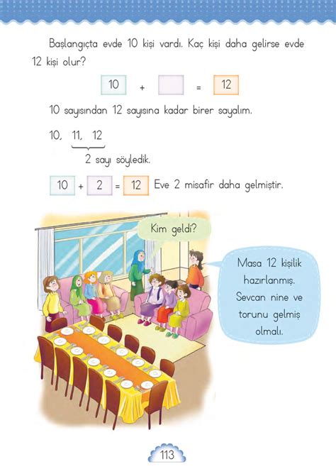 1 Sınıf Matematik MHG Yayınları Sayfa 113 Cevapları