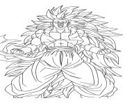 Coloriage Dbz Goku Pret Au Combat Dragon Ball Z Officiel JeColorie