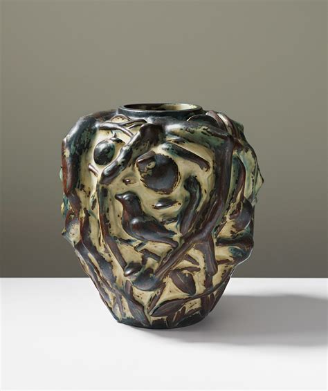 Axel Salto Danish 1889 1961 Royal Copenhagen Glaze Decorated