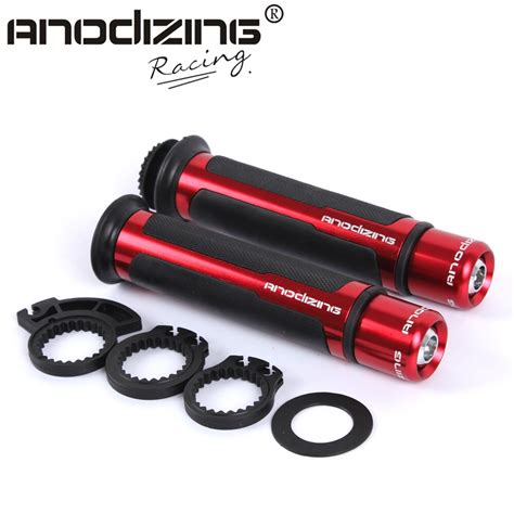 Empuñaduras universales para manillar de motocicleta tapas anodizadas