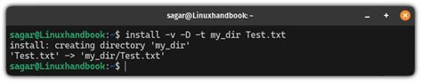Using Install Command In Linux