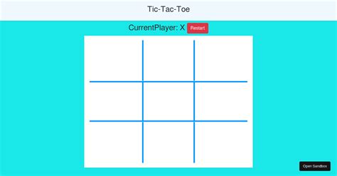 Tic Tac Toe React Codesandbox