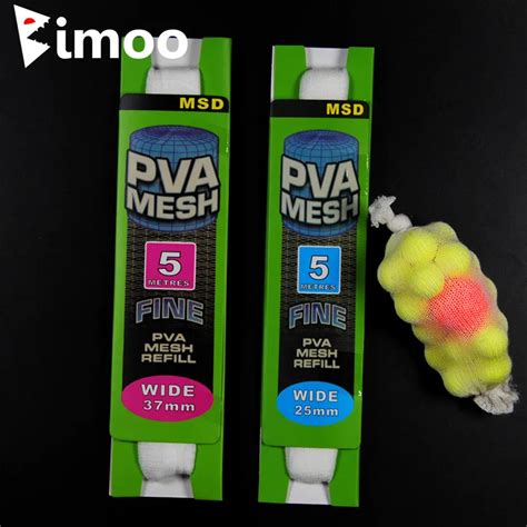 5m Pack 25mm 37mm Fine Carp Fishing PVA Mesh Refill For Hook Bait