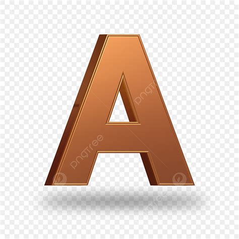 3d Letra Un Lujo Dorado PNG Carta De Un Fuente 3d Letras PNG Y PSD