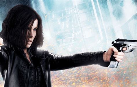 Wallpaper Girl Kate Beckinsale Kate Beckinsale Guns Selene