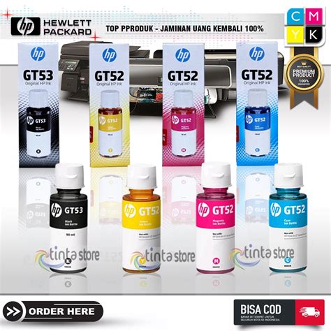 Jual Tinta Printer HP GT 52 53 Ink Tank 115 310 315 319 415 319 419 311