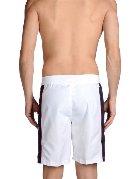 Sundek Swimming Trunk In White For Men Lyst